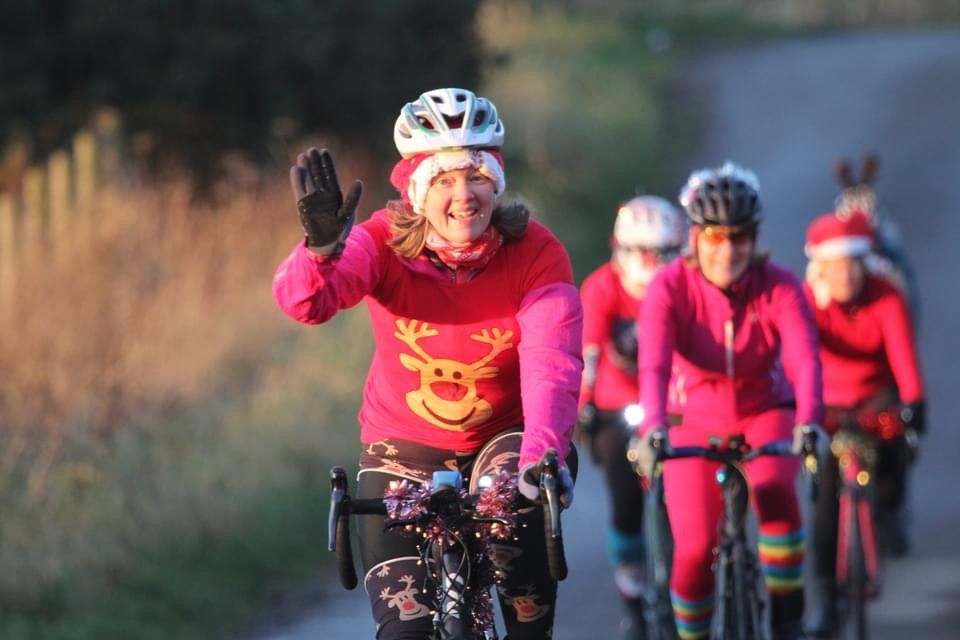 Let's Ride - Christmas jumper cycle