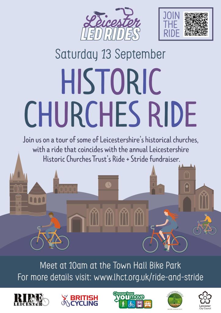 Let's Ride - Ride Leicester Leicestershire Historic Churches Trust Ride + Stride 2025