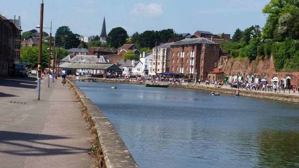 Let's Ride - A day out to Exmouth and Exeter Canals.
