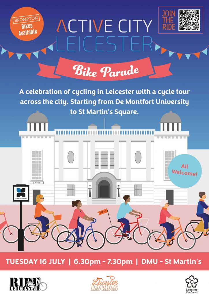 Let's Ride - Active Travel Leicester - Bike Parade